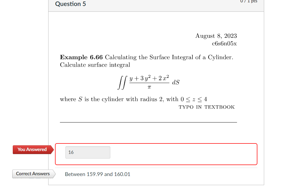 Question 5August 8, 2023c6s6n05xExample 6.66 | Chegg.com