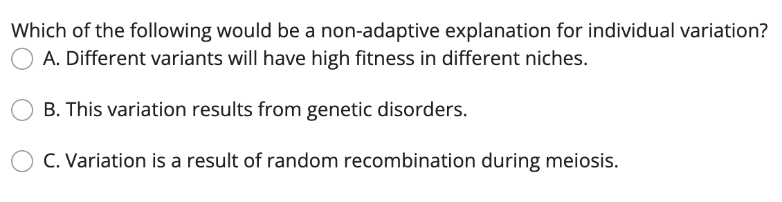 Solved Which of the following would be a non-adaptive | Chegg.com