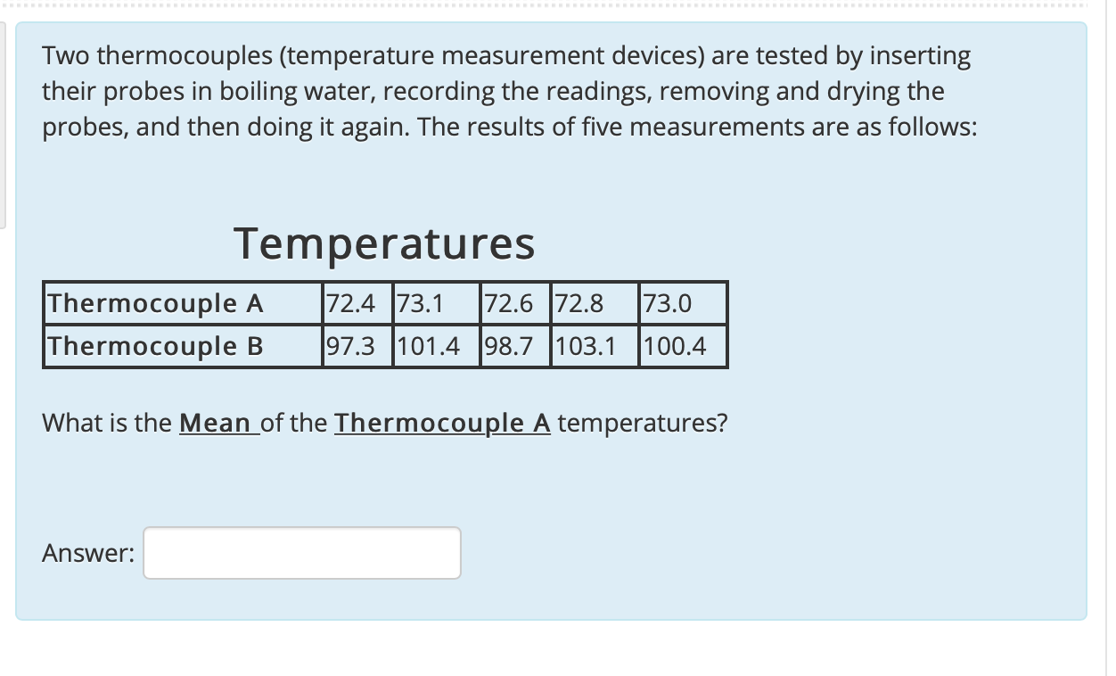 Solved Two thermocouples (temperature measurement devices) | Chegg.com