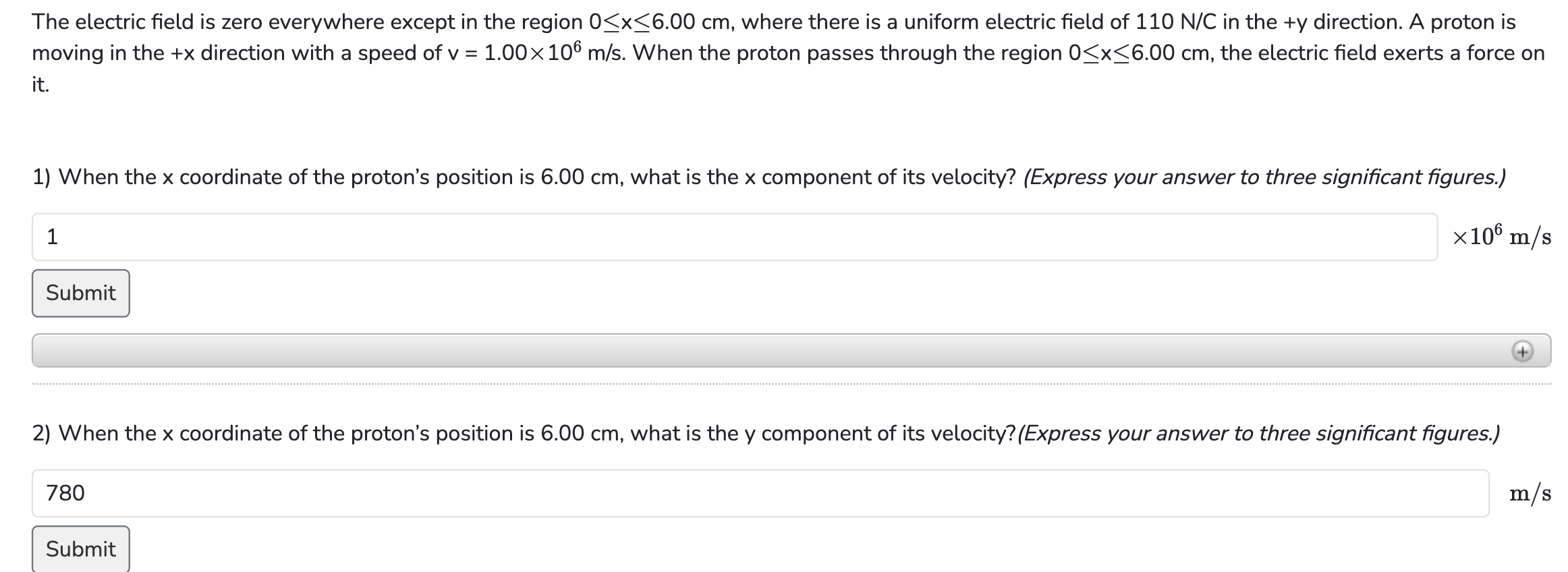 Solved The electric field is zero everywhere except in the | Chegg.com