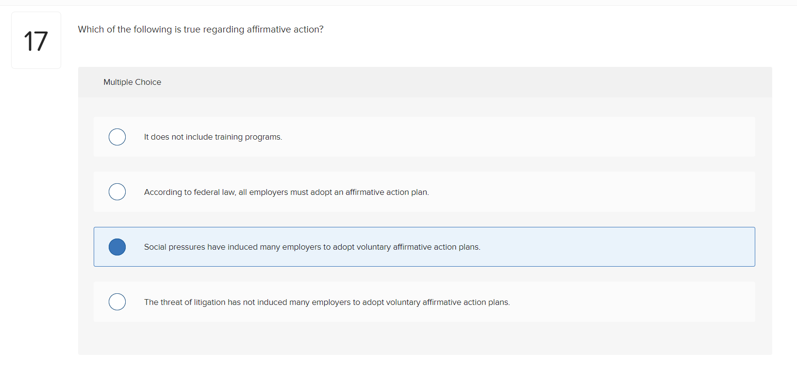 Solved Which of the following is true regarding affirmative | Chegg.com