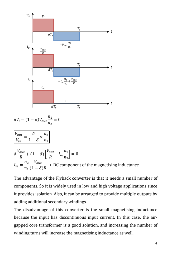 Flyback Converter The Flyback converter is a very | Chegg.com
