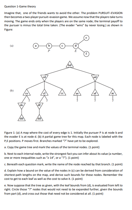 Solved Question 1-Game theory Imagine that, one of the | Chegg.com