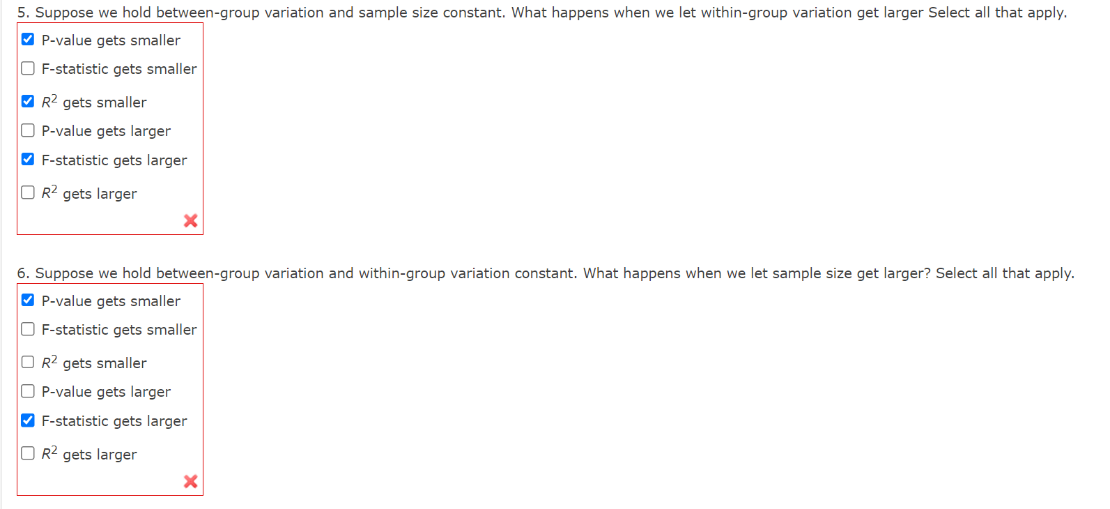 Solved 5. Suppose we hold between-group variation and sample | Chegg.com