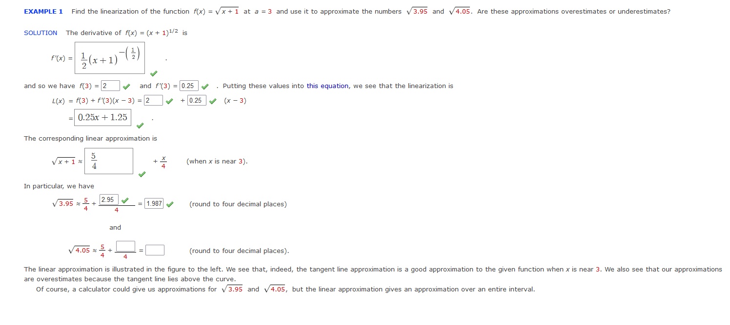 Solved Find The Linearization Of The Function F X X 1at