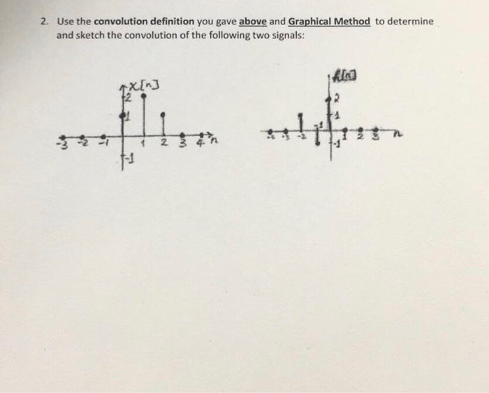 Solved 2. Use the convolution definition you gave above and | Chegg.com
