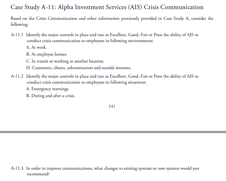 Solved Case Study A-11: Alpha Investment Services (AIS) | Chegg.com