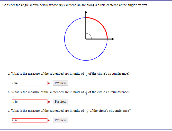 Solved Consider the angle shown below whose rays subtend an | Chegg.com Solved Consider the angle shown below whose rays subtend an | Chegg.com