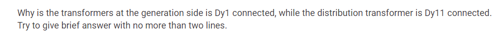 Solved Why is the transformers at the generation side is Dy1 | Chegg.com