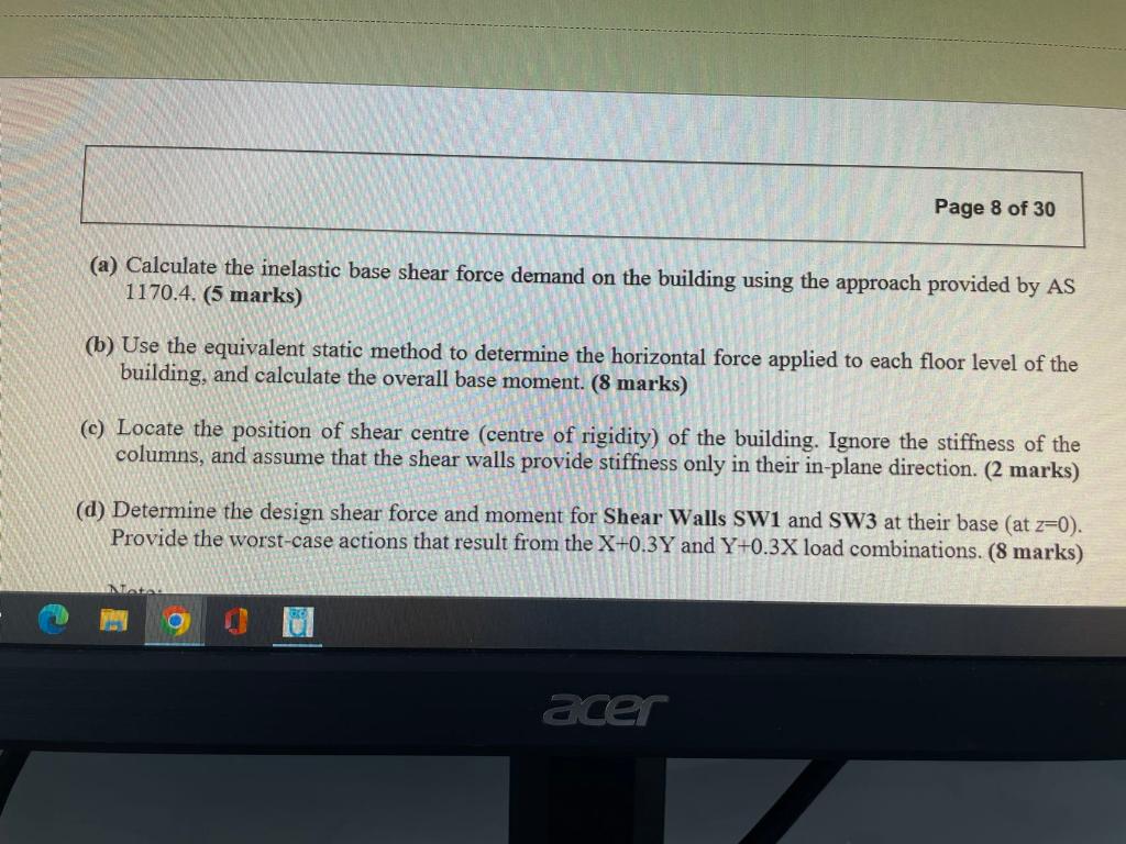 Consider the 3-storey building shown in Figure 3.1, | Chegg.com