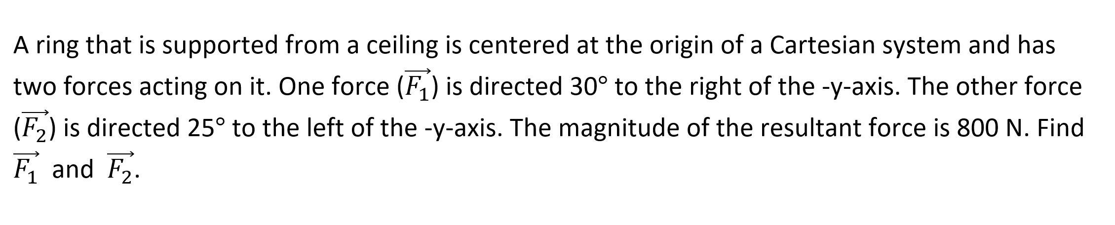 Solved A ring that is supported from a ceiling is centered | Chegg.com