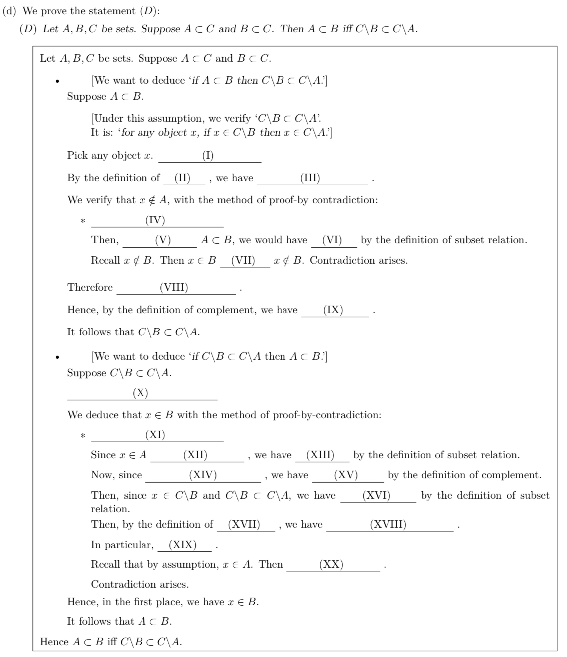 Solved in the blanks in the blocks below, all labelled by | Chegg.com