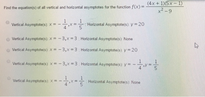 Solved Find the equation(s) of all vertical and horizontal | Chegg.com