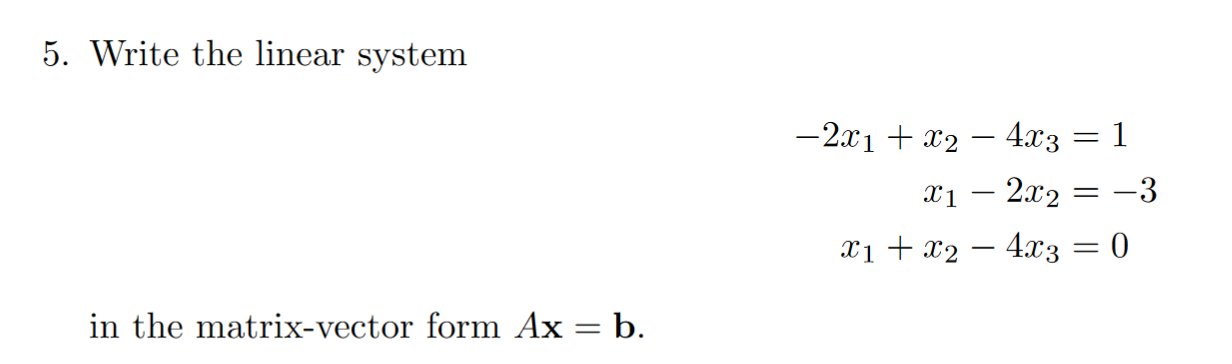 Solved Write the linear | Chegg.com