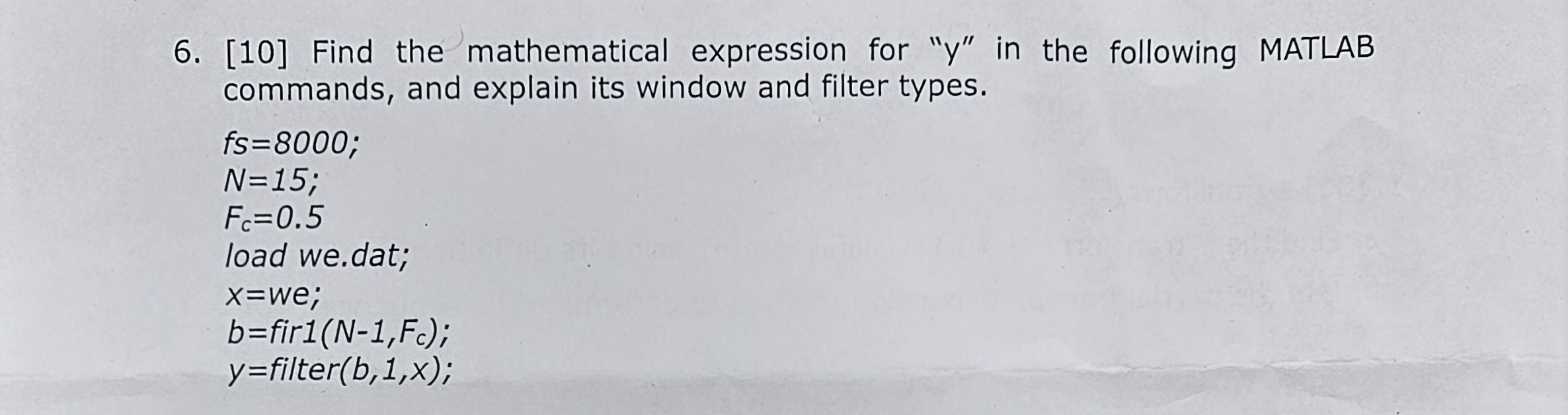 Solved [10] ﻿Find the mathematical expression for " y " ﻿in | Chegg.com