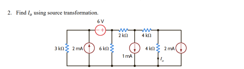 Solved 2. Find Io using source transformation. | Chegg.com Solved 2. Find Io using source transformation. | Chegg.com