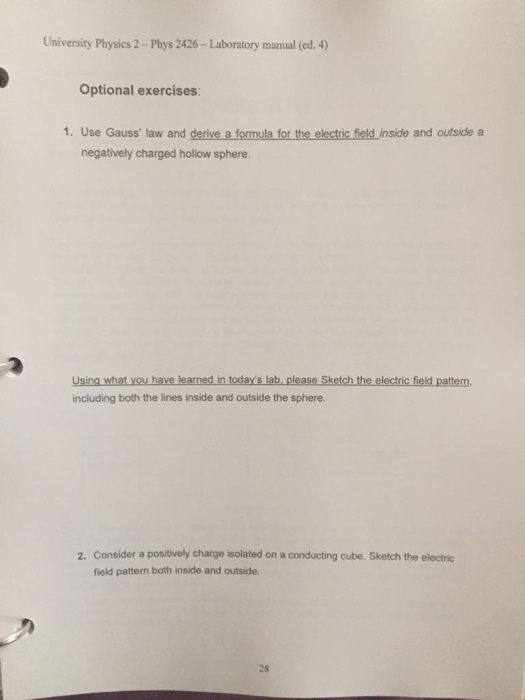 Solved University Physies 2 - Phys 2426-Laboratory manual | Chegg.com