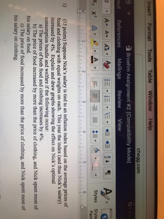Solved Insert Format Tools Table Window Help com Broehm | Chegg.com
