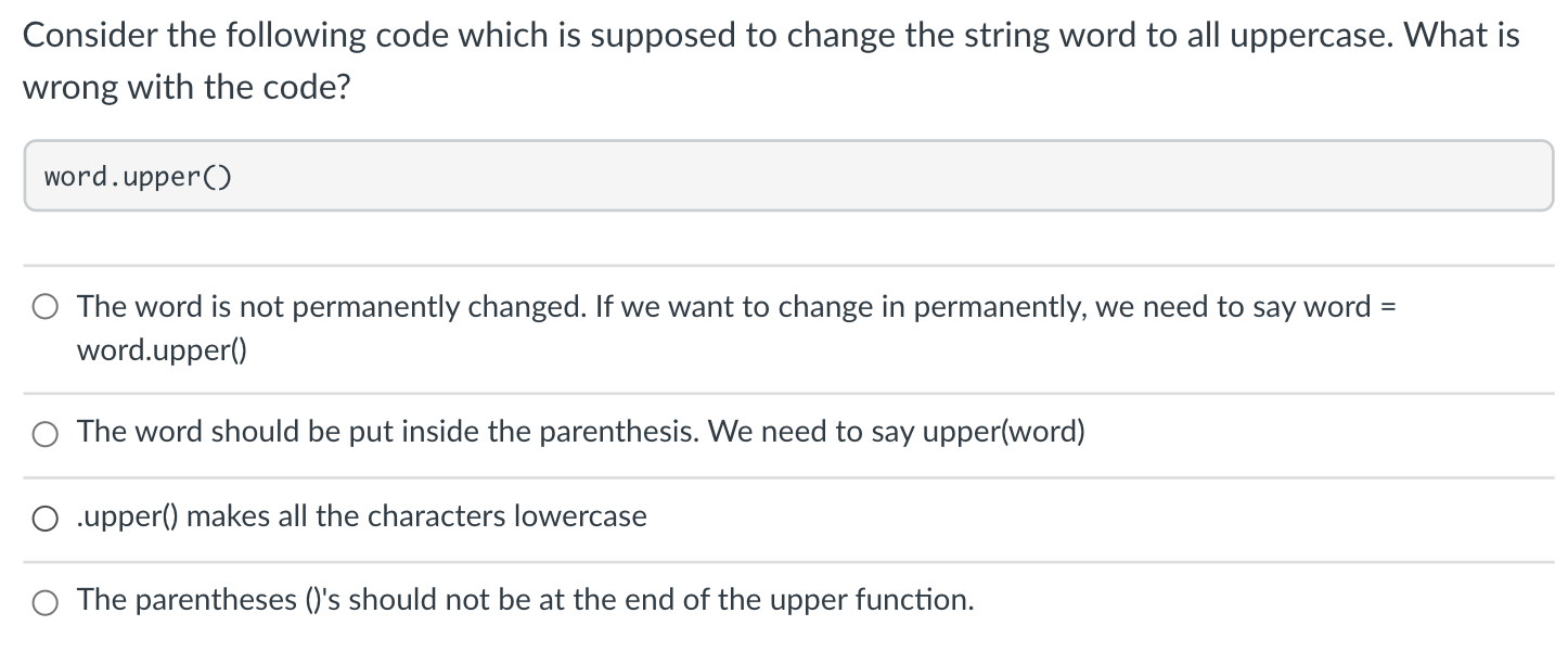Solved Consider the following code which is supposed to | Chegg.com