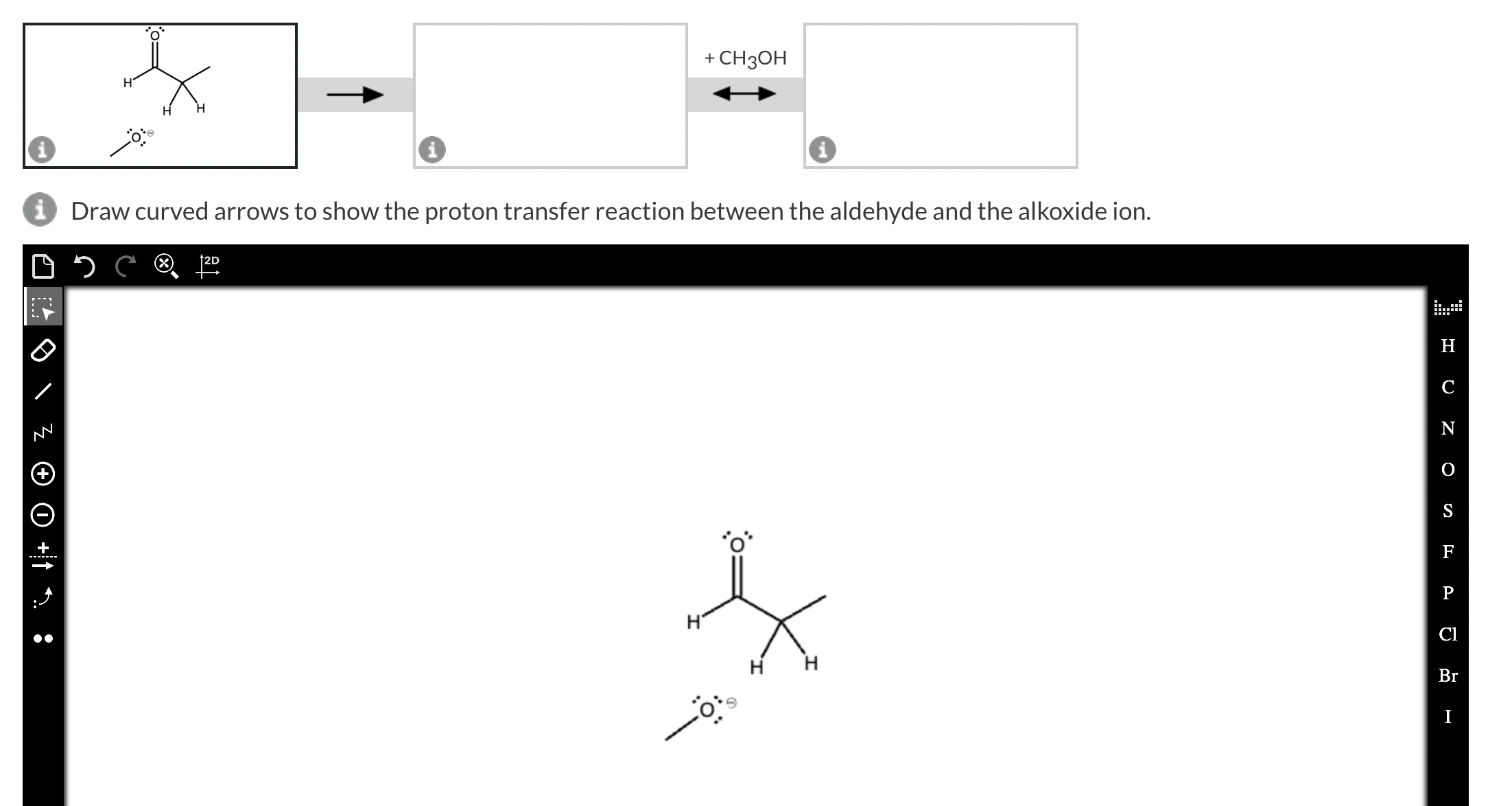Solved A proton transfer reaction can occur when an aldehyde | Chegg.com