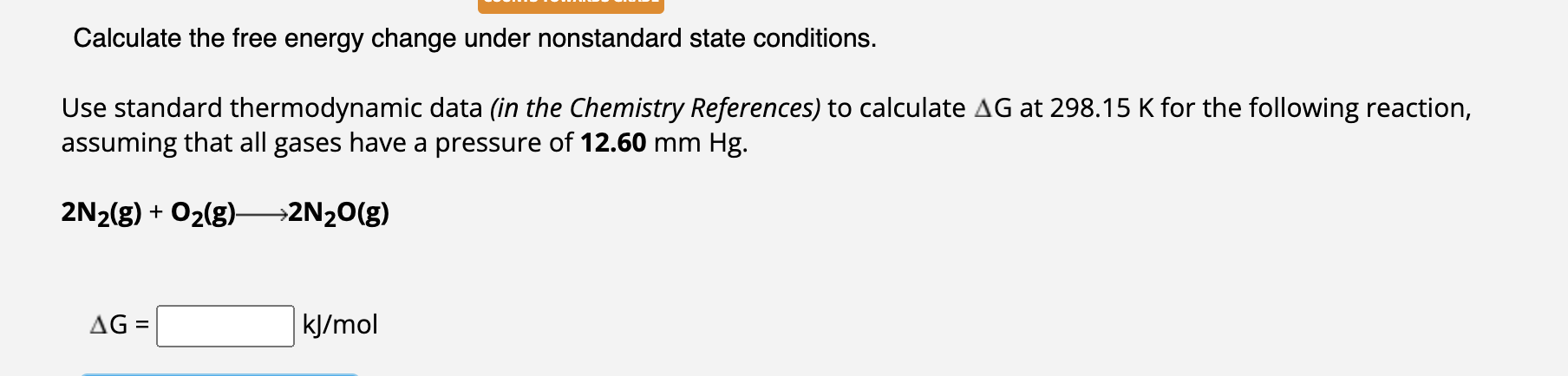 Solved Calculate the free energy change under nonstandard | Chegg.com