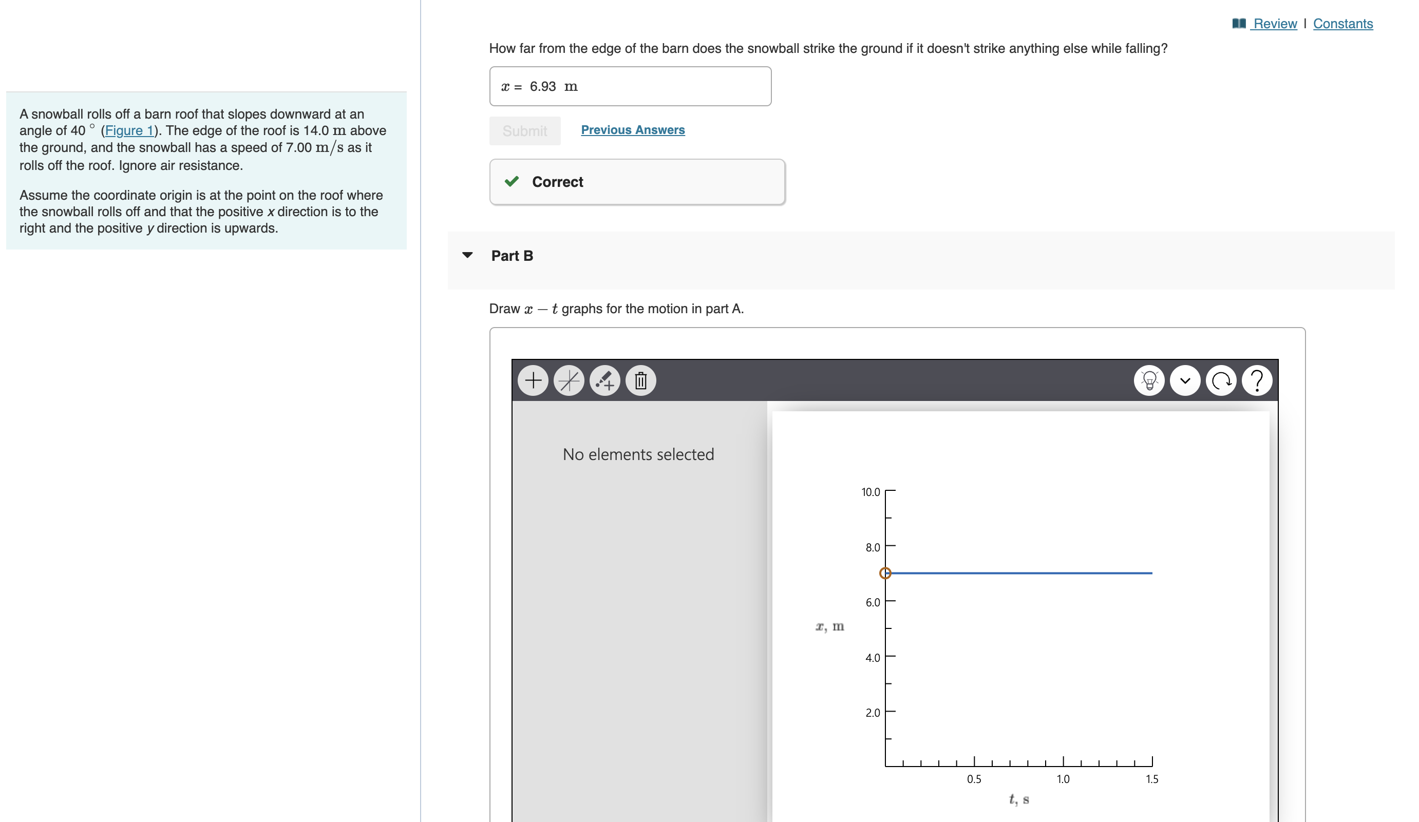 Solved Draw y−t ﻿ graphs for the motion in part A.Plot | Chegg.com