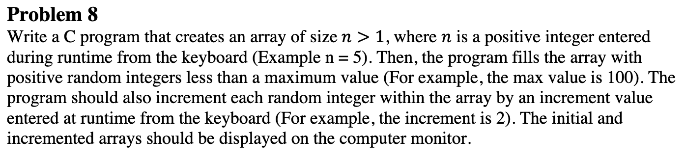 Solved Please write the code in C programming language. | Chegg.com
