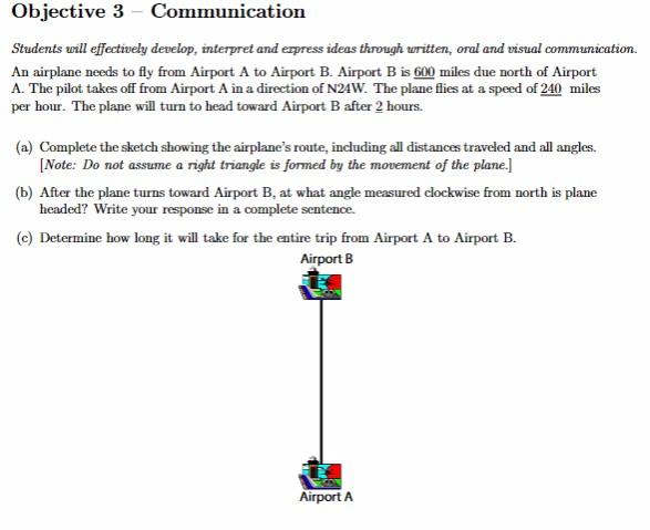 Solved Objective 3 - Communication Students will effectively | Chegg.com