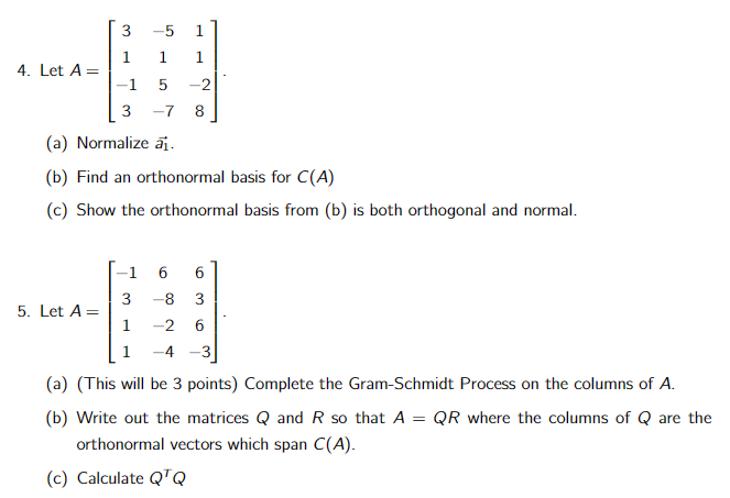 Solved 3. Show your basis is orthonormal.4. Let | Chegg.com