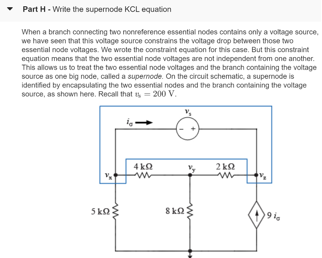 Solved Learning Goal: To use the node-voltage method to | Chegg.com