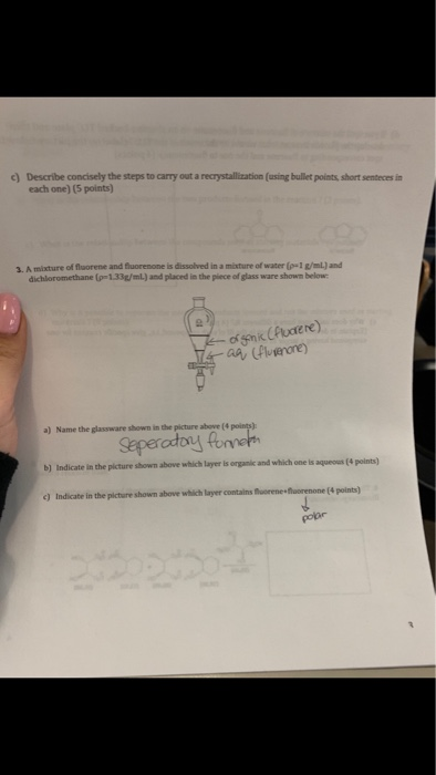 Solved c) Describe concisely the steps to carry out a | Chegg.com