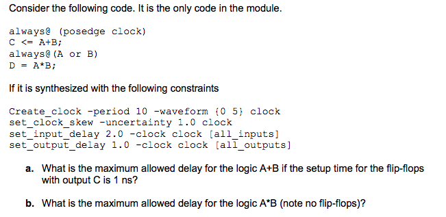 Solved Consider the following code. It is the only code in | Chegg.com