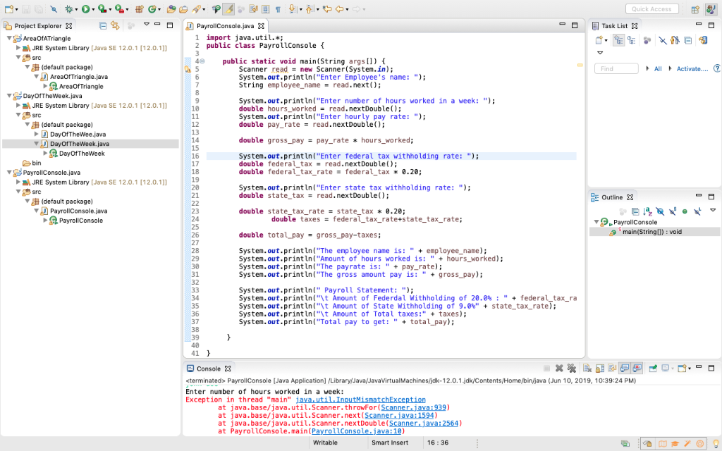 Solved Enter Employee's name: john doe Enter number of hours | Chegg.com