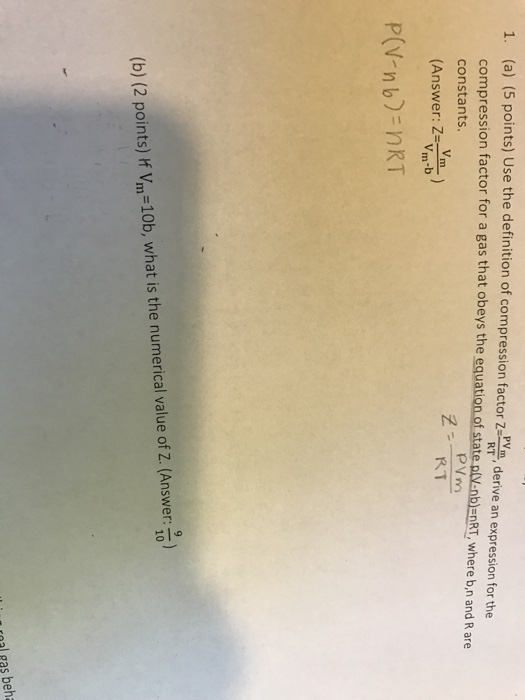 Solved 1. (a) (5 points) Use the definition of compression | Chegg.com