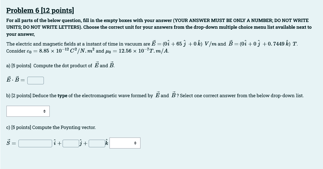 Solved Problem 6 [12 points] For all parts of the below | Chegg.com