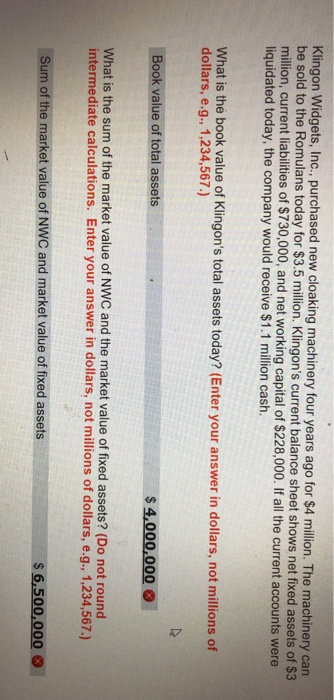 Solved Klingon Widgets, Inc., purchased new cloaking | Chegg.com