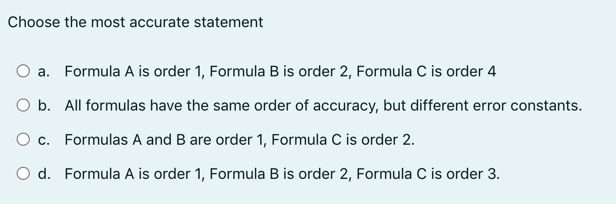 Solved The plot below show the absolute error of three | Chegg.com
