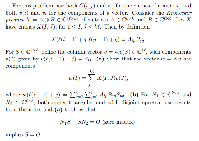 = For this problem, use both C(i,j) and Cij for the | Chegg.com