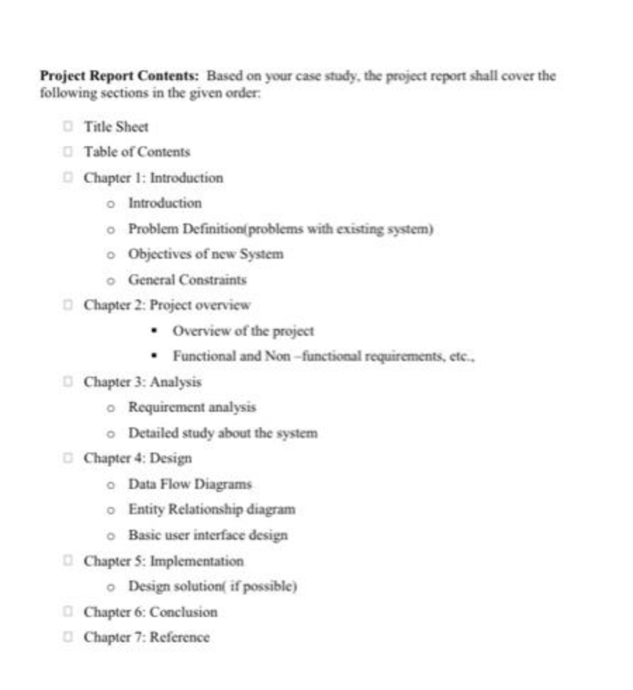 project Objective: The aim of this project is to give | Chegg.com