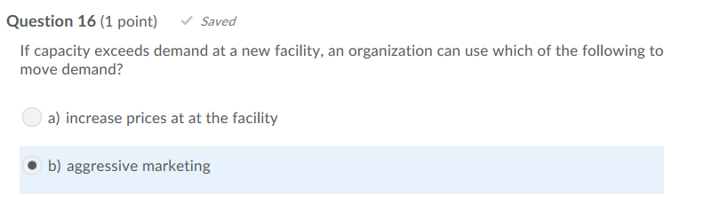 Solved If capacity exceeds demand at a new facility, an | Chegg.com