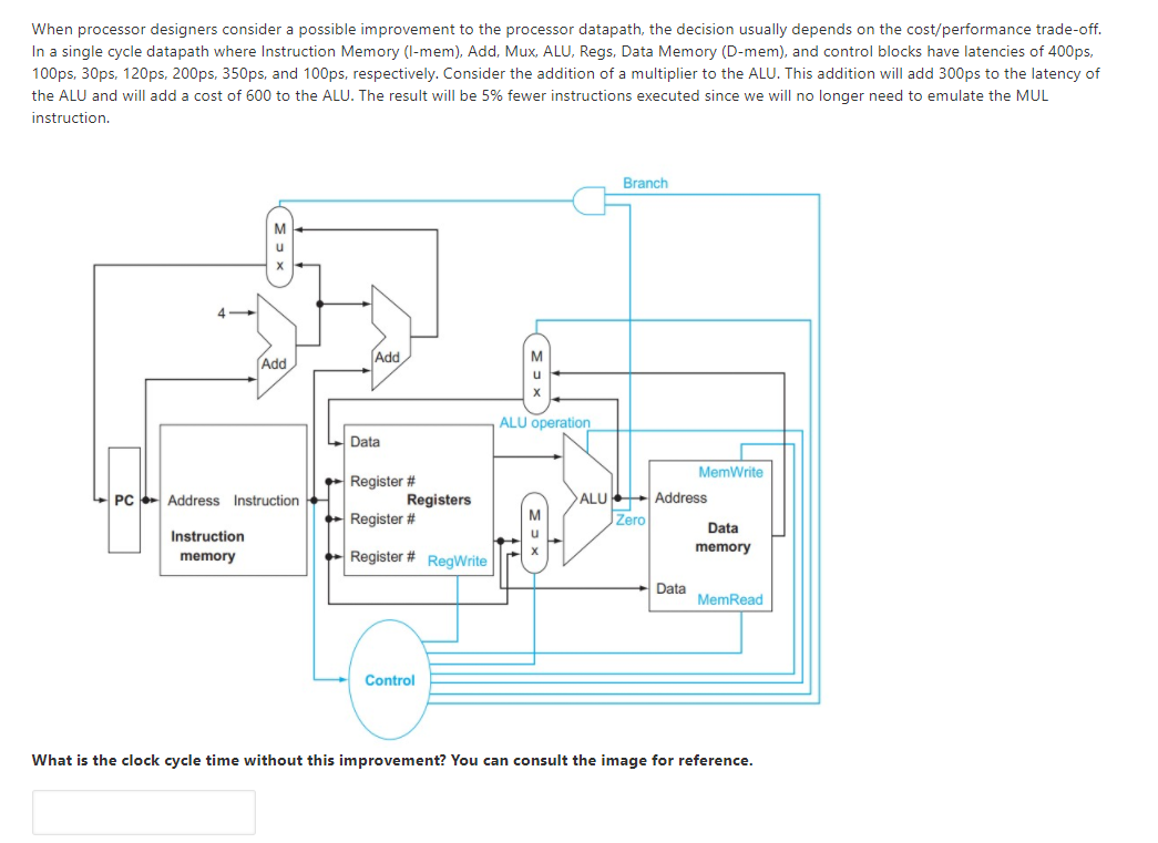 Solved When processor designers consider a possible | Chegg.com