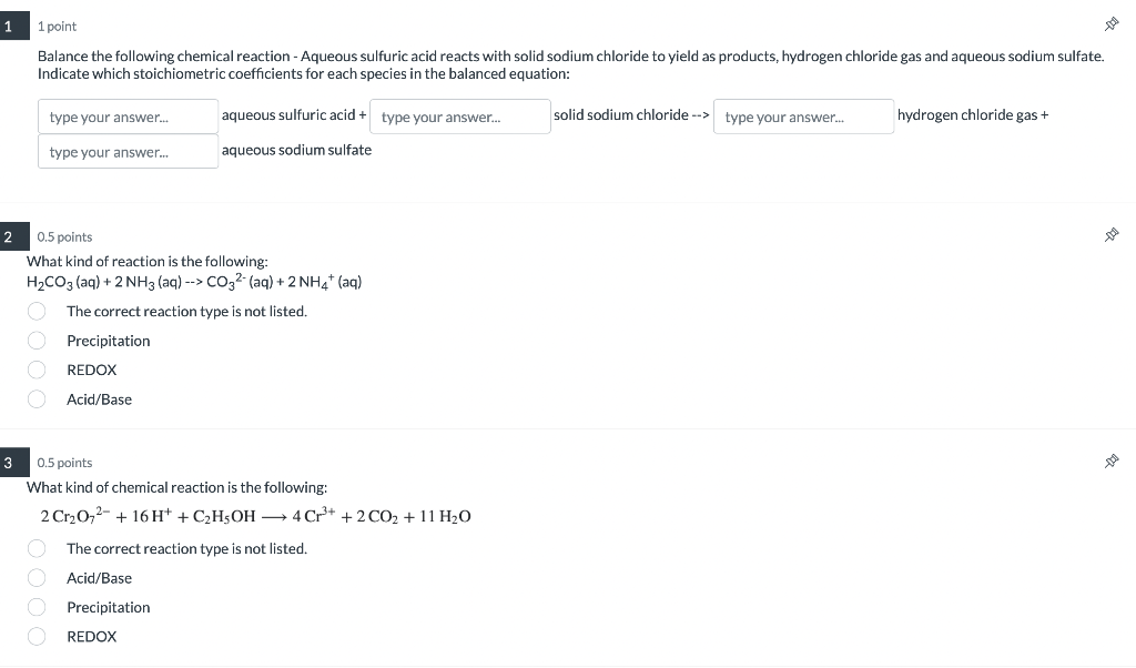 Solved Balance the following chemical reaction - Aqueous | Chegg.com