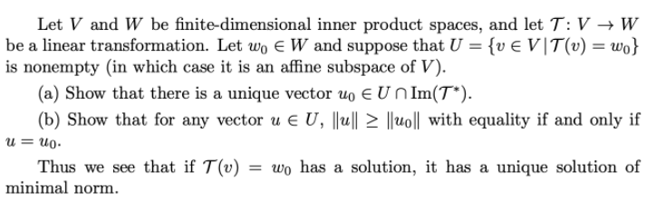 Solved Let V and W be finite-dimensional inner product | Chegg.com