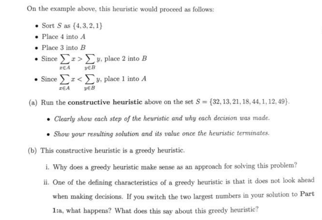 Part 1 The Partition Problem Which Is Np Hard Is 