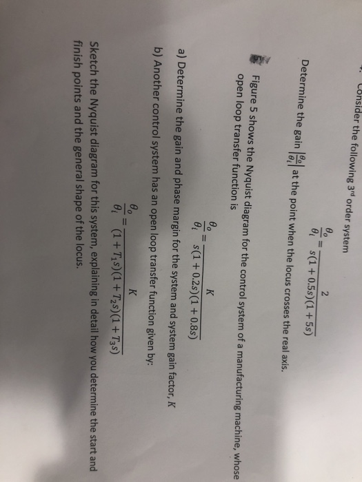 Solved . Consider the following 3rd order system 0 S(1 | Chegg.com