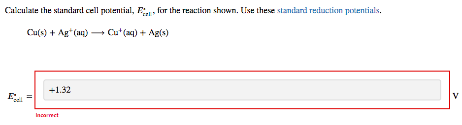 Solved Calculate The Standard Cell Potential Ecell ∘ For