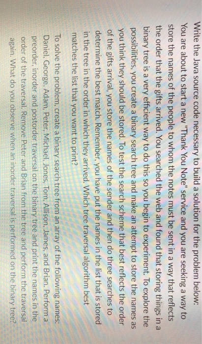 Solved Write the Java source code necessary to build a | Chegg.com