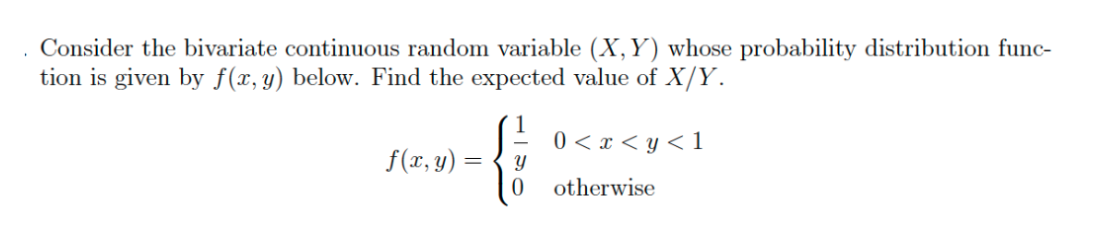 Solved Consider the bivariate continuous random variable | Chegg.com Solved Consider the bivariate continuous random variable | Chegg.com