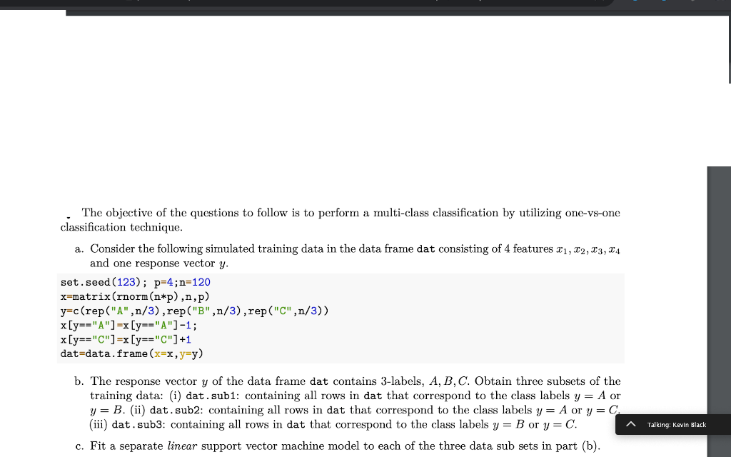 Solved The objective of the questions to follow is to | Chegg.com
