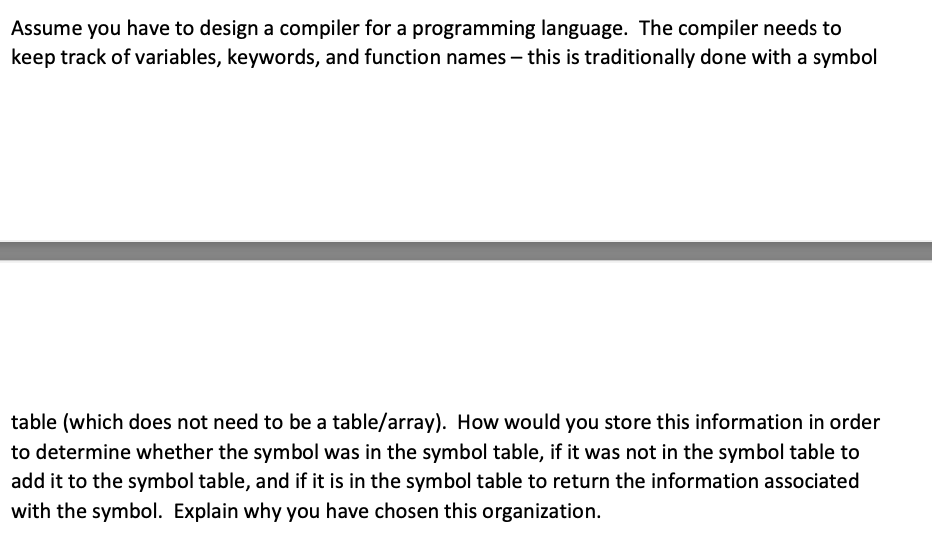 Solved Assume you have to design a compiler for a | Chegg.com